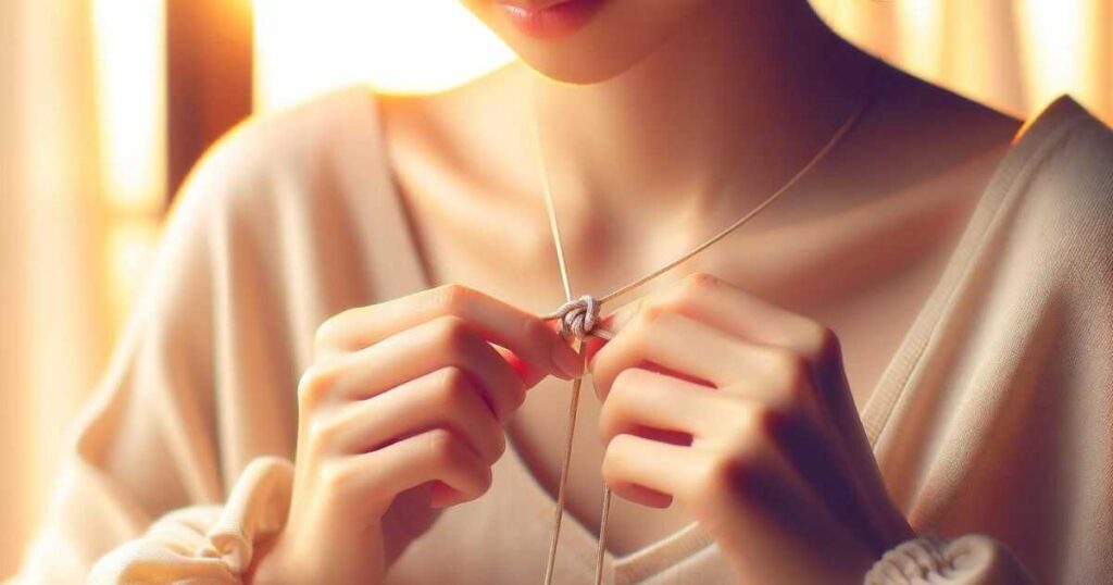 【プロ伝授】ネックレスの紐結び方でほどけない技とコツ - The_Opulent_Accessory